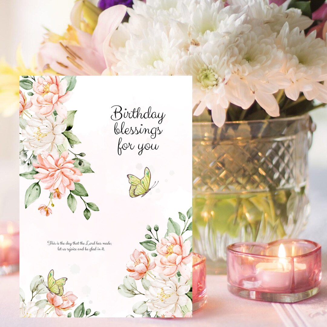 5x7 Birthday Card, Greeting Card, Instant Download, Printable, Digital ...