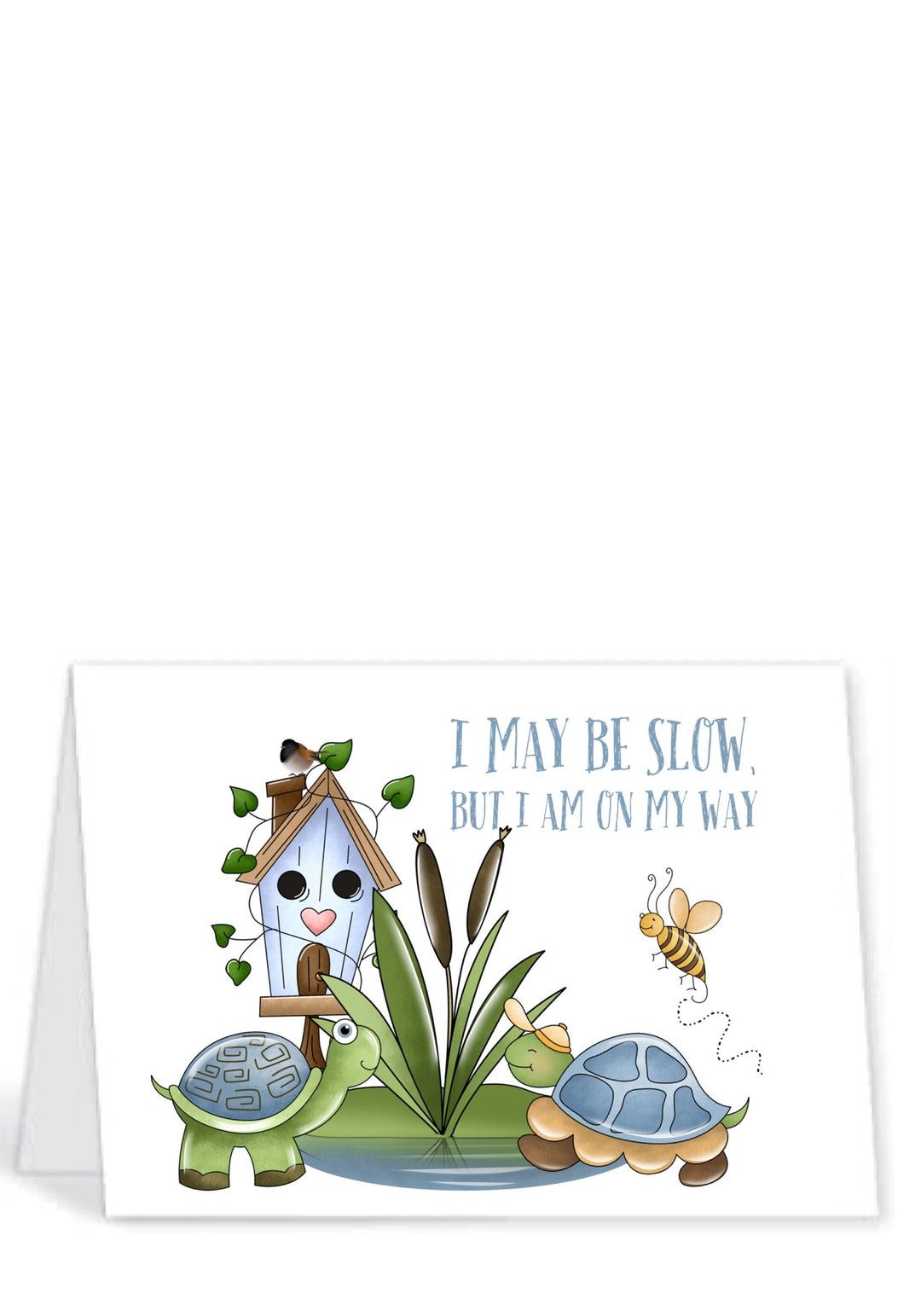 Happy Birthday, Birthday Card, Greeting Card, Turtle, Printable ...