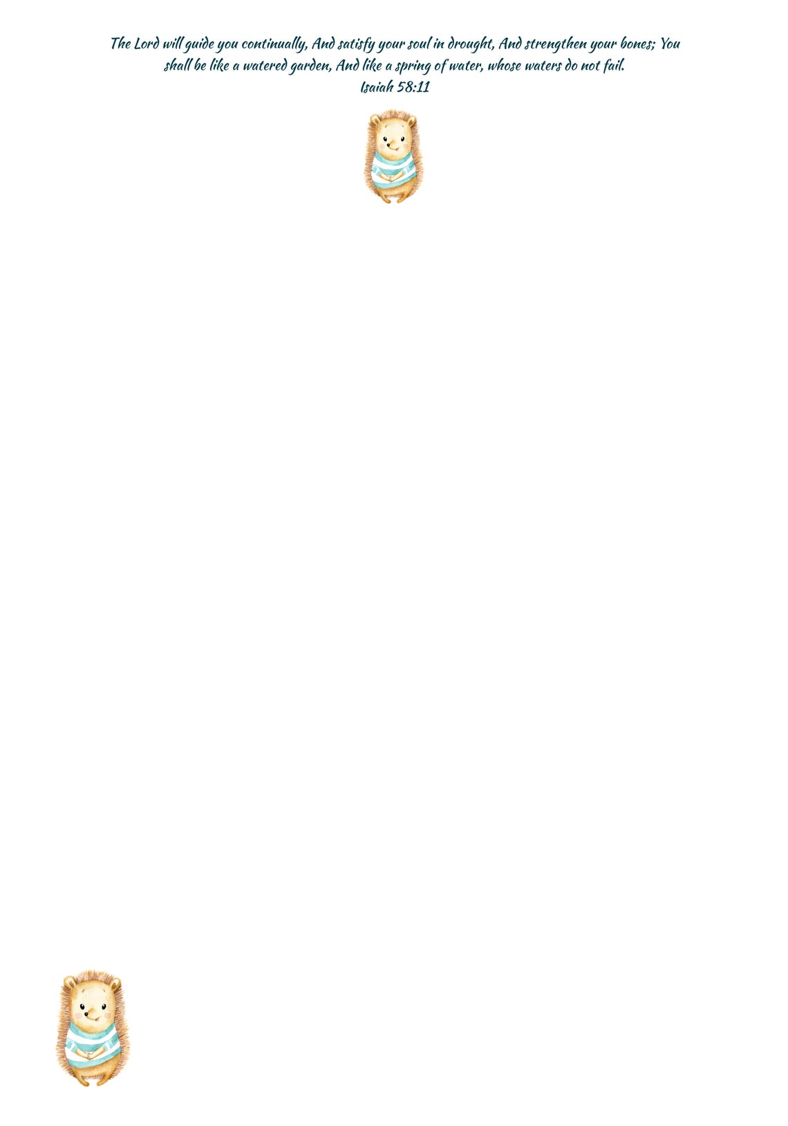 5x7 Blank Note Card, Greeting Card, Printable, Instant Download ...