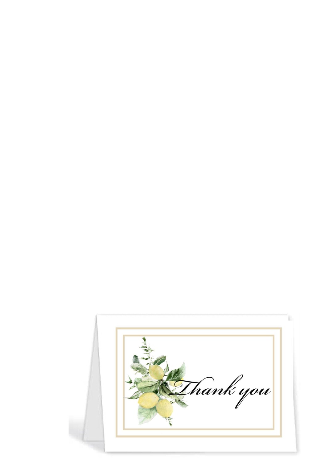 Thank You Card, Blank Note Card, Printable, Instant Download, Digital ...