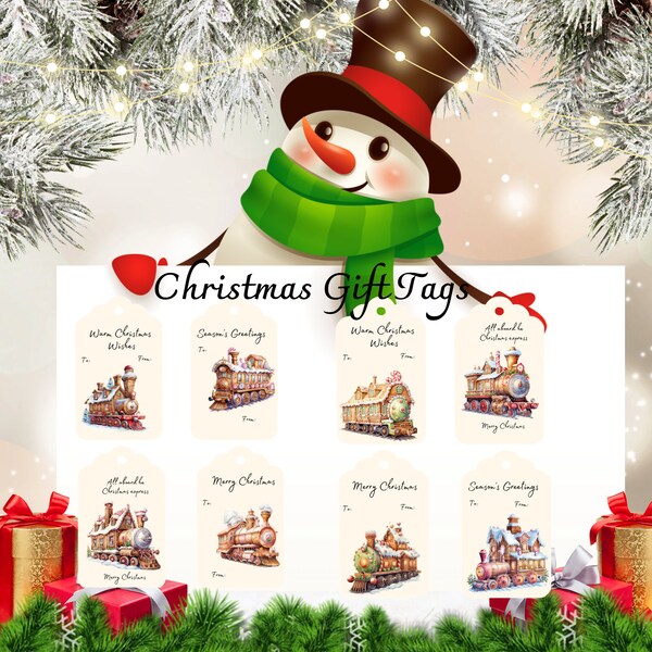 2x3 Christmas Gift Tags 9 Designs - Etsy