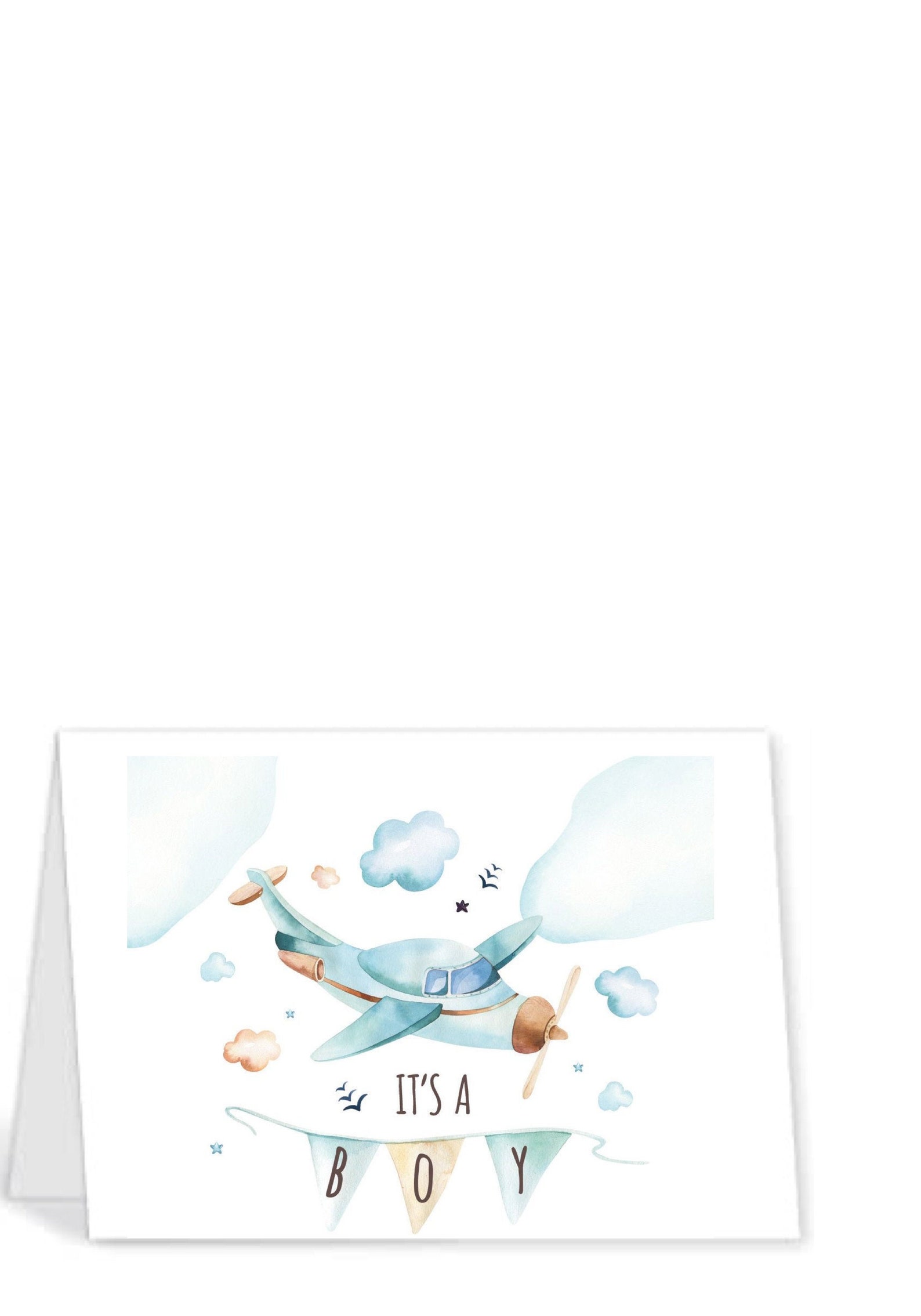 Baby Boy, Baby Card, Baby Shower, Instant Download, Printable, Digital ...