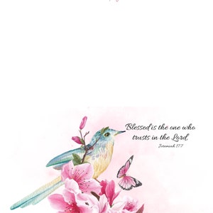 Blank Note Card, Bible Verse, Inspirational, Digital Download, Instant ...