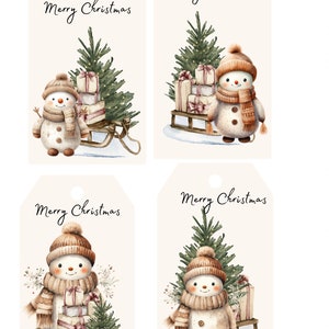 3x5 Christmas Gift Tags, 12 Designs in All - Etsy