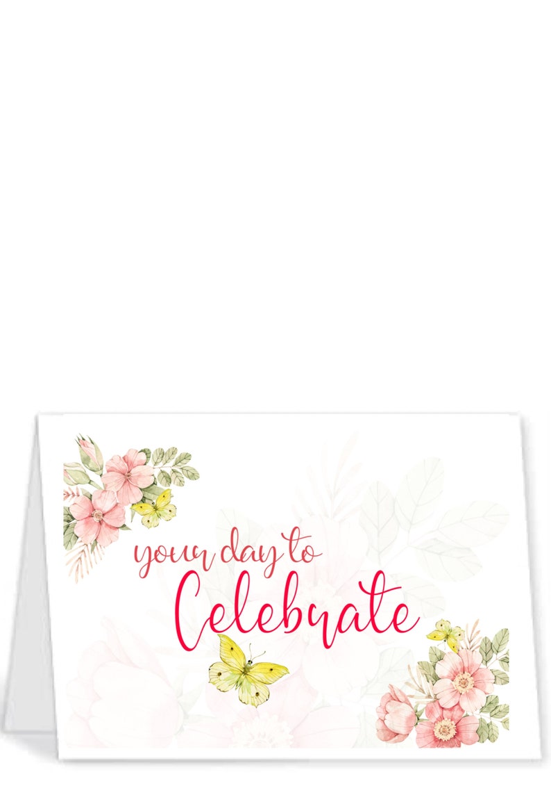 Birthday Card, Greeting Card, Printable, Instant Download, Digital Card ...