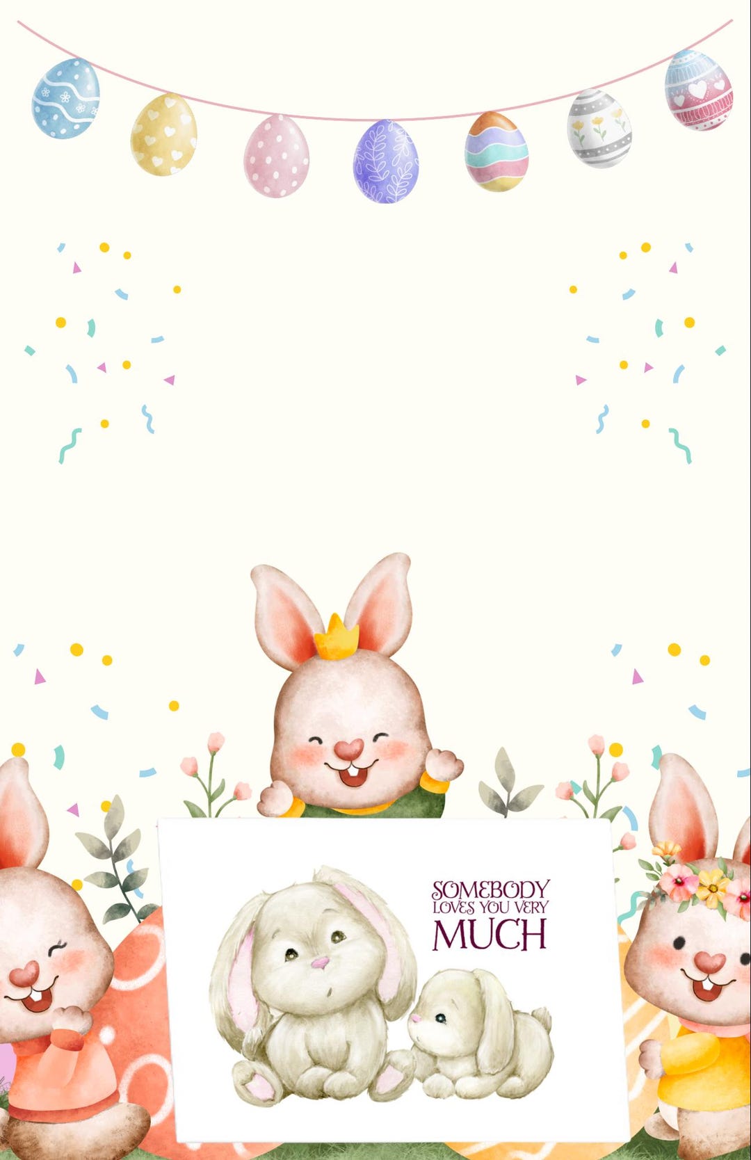 Instant Download – Printable Easter Bunny Card for Kids – 4.25 X 5.5 ...