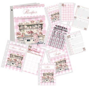 Recipe Binder, Diy, Printable, Instant Download, - Etsy