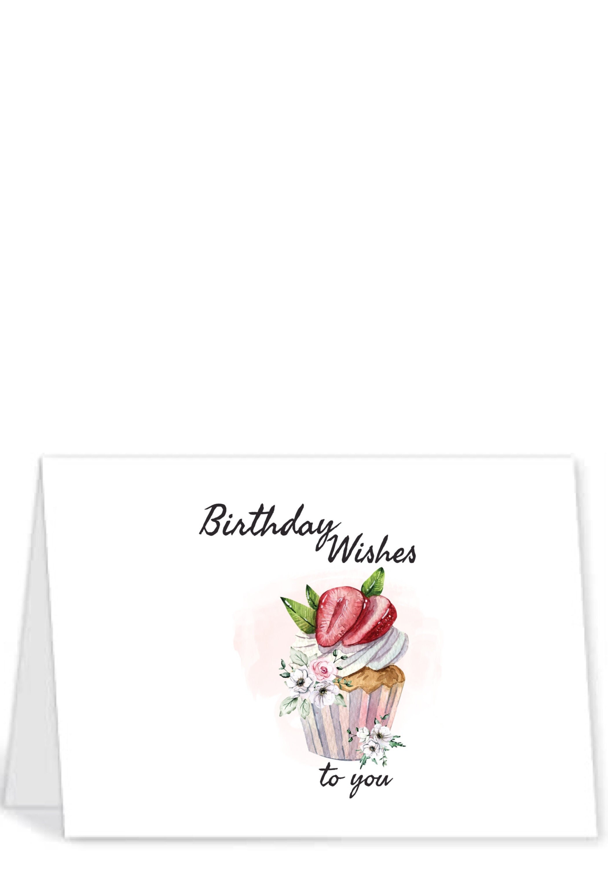 5x7 Happy Birthday Card, Birthday Card, Beach, Greeting Card, Instant ...