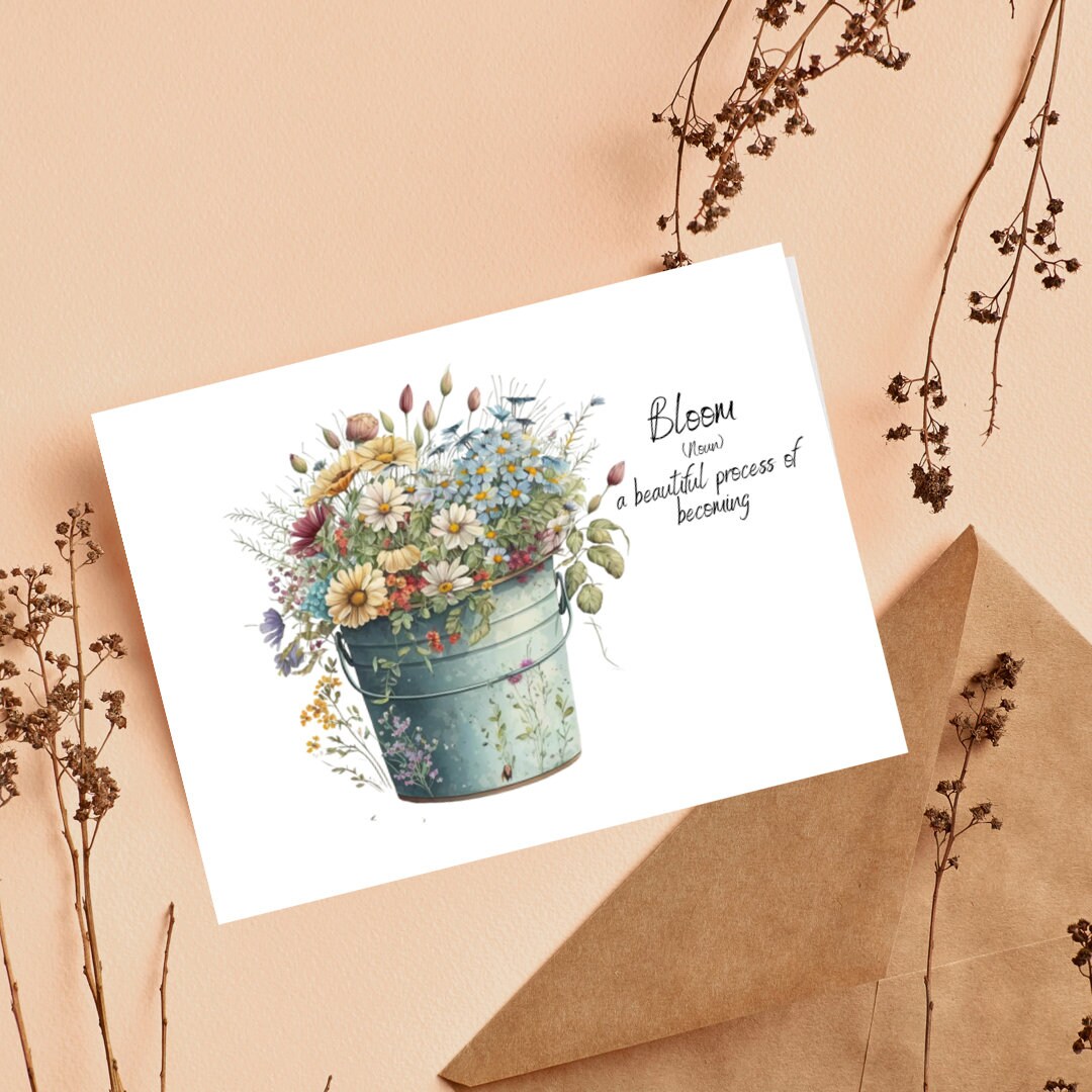 5x7 Blank Note Card,, Instant Download, Printable, Digital Card ...