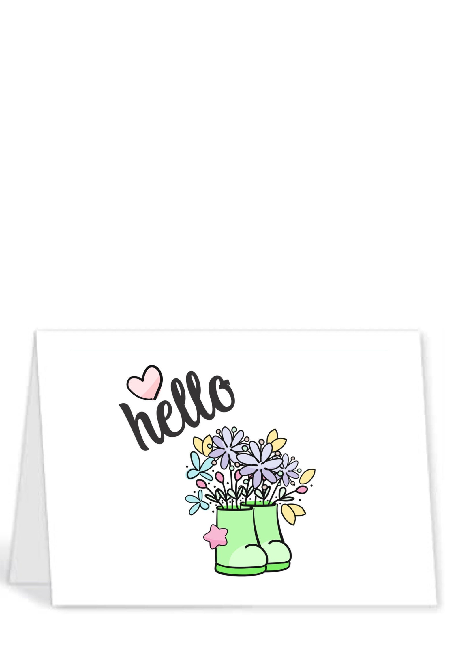 5x7 Blank Note Card, Note Card, Printable, Greeting Card, Happy ...