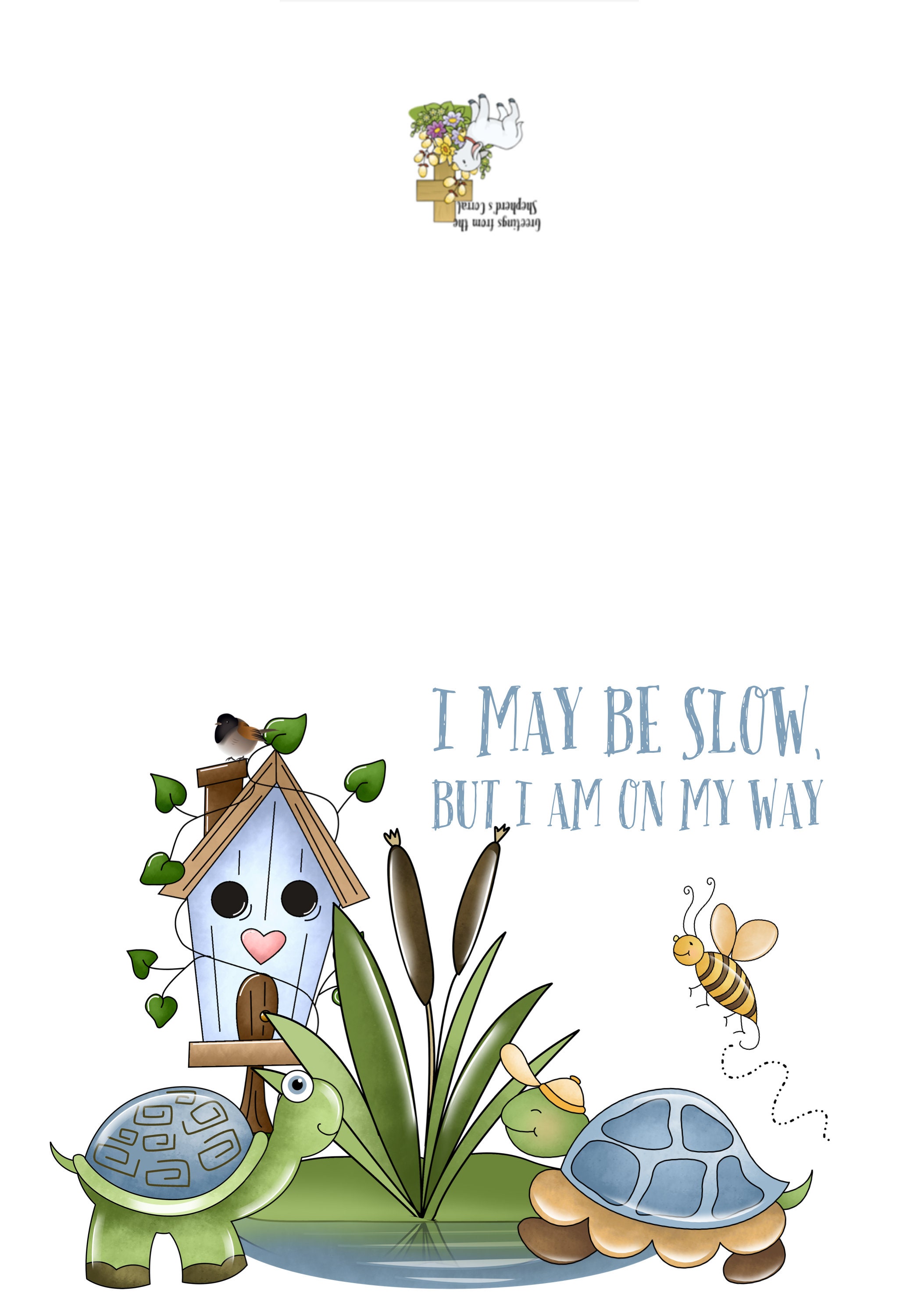 Happy Birthday, Birthday Card, Greeting Card, Turtle, Printable ...