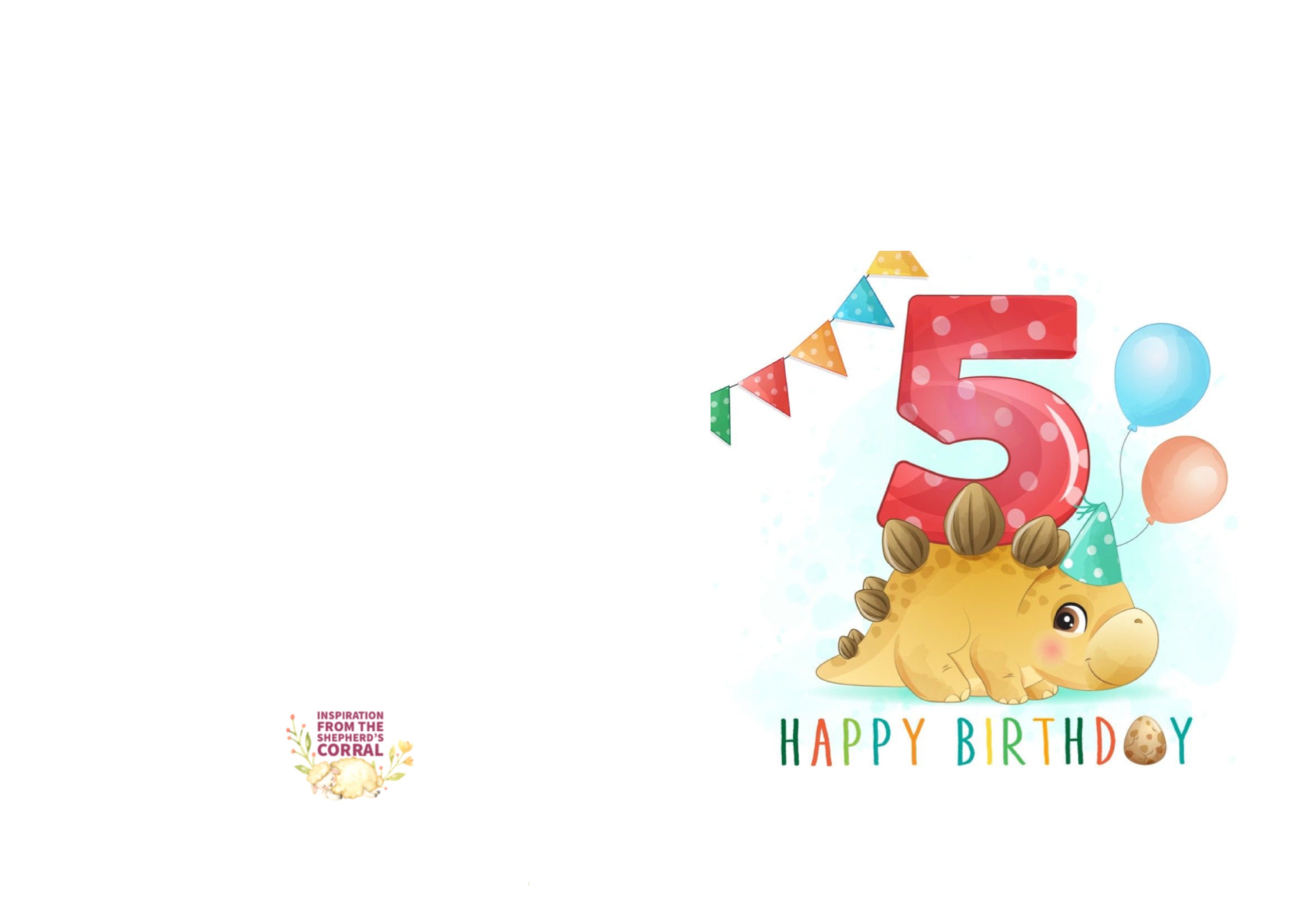 Happy Birthday, Happy Birthday Card, Birthday, 5th Birthday, Kids ...