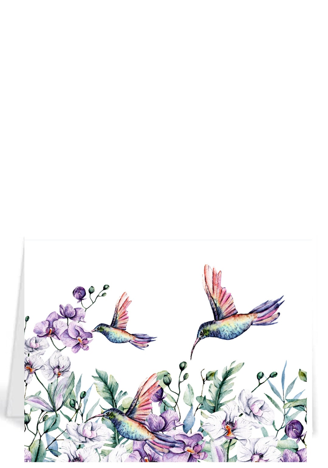 5x7 Blank Note Card, Note Card, Happy Thoughts, Printable, Greeting ...