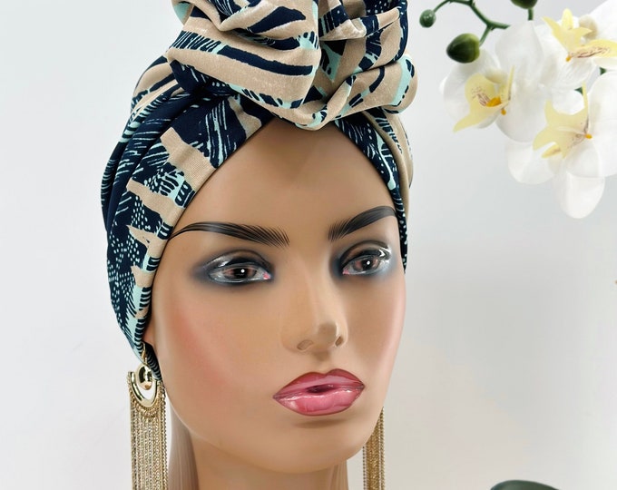 Pretied Turban Hat | Pretied Head Wraps | Pre Wrapped Turban | Turban ...