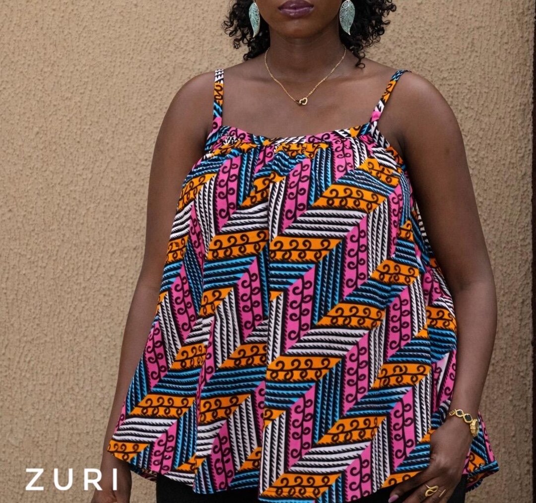Summer Print Top | Women Vacation Tops | Black Stripes Print Casual Top ...