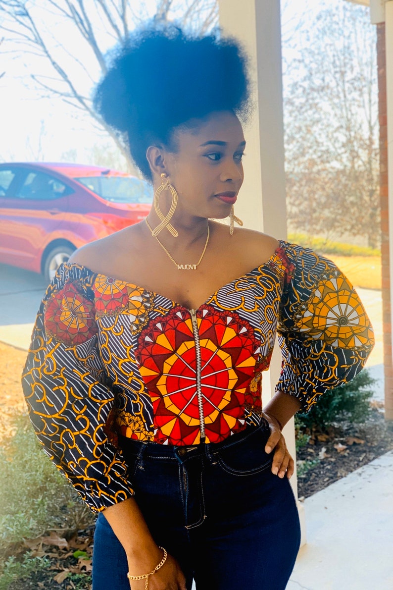 African Print Crop Top Colorful Summer Wears Ankara Outfit - Etsy