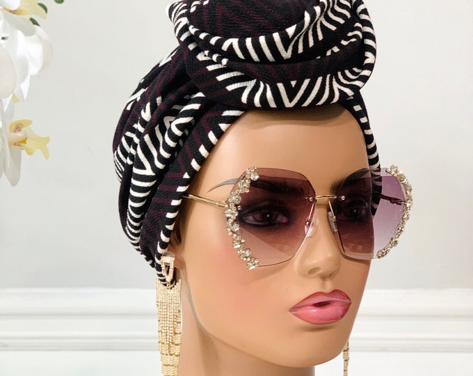 Luxury Turban Hat for Ladies| Pre Tied Hat| Pre Styled Head Tie| Ready ...
