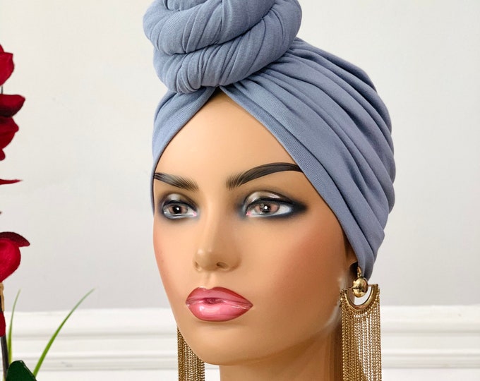 Pre-tied Turban Pretied Headwrap Satin Lined Turban Option Available ...