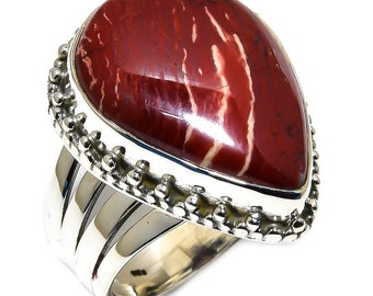 Red Jasper Ring | Etsy