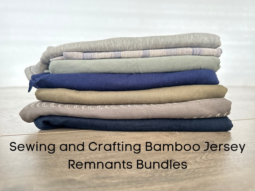 Bamboo Jersey Scrap Bundles, Buttery Soft Stretch Apparel Fabric ...