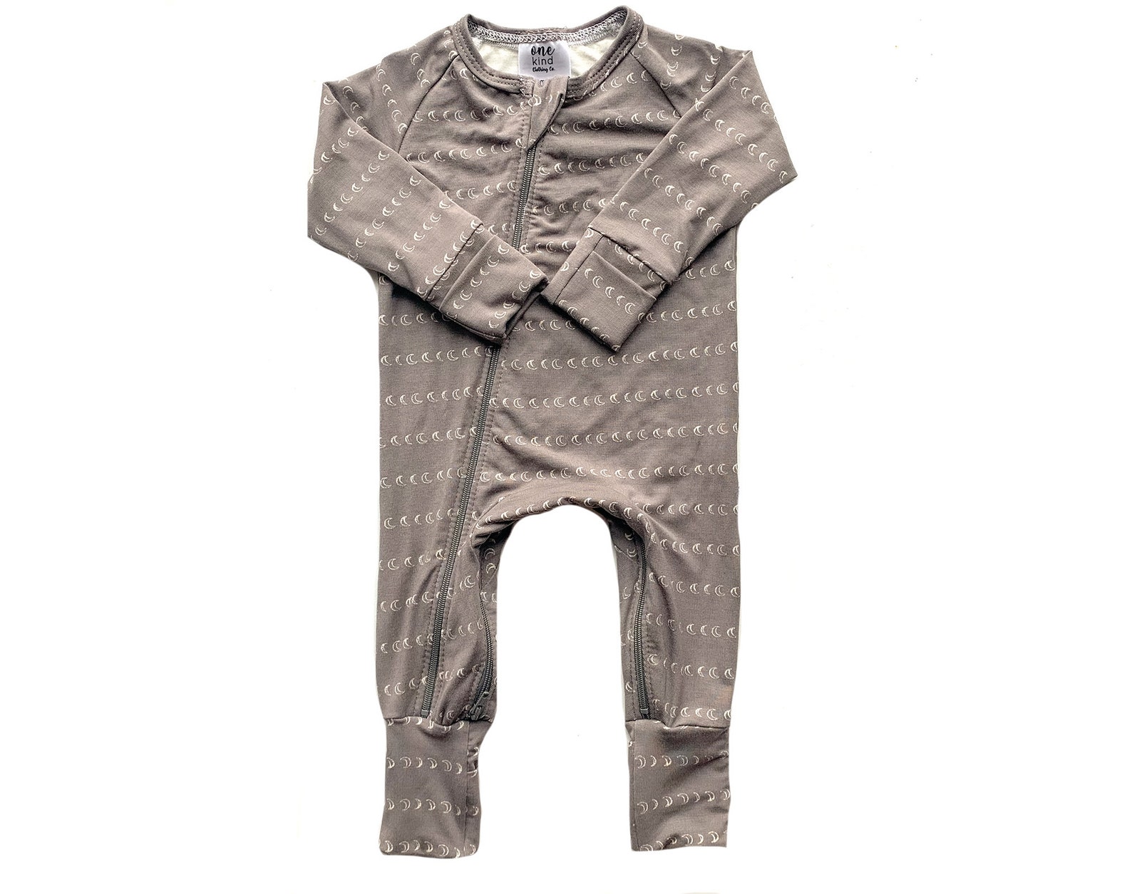 Bamboo Baby Zipper Sleeper Pajamas With Inseam Zipper for Easy Diaper ...