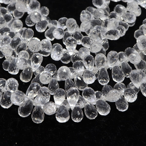 Crystal Teardrop Beads - Etsy