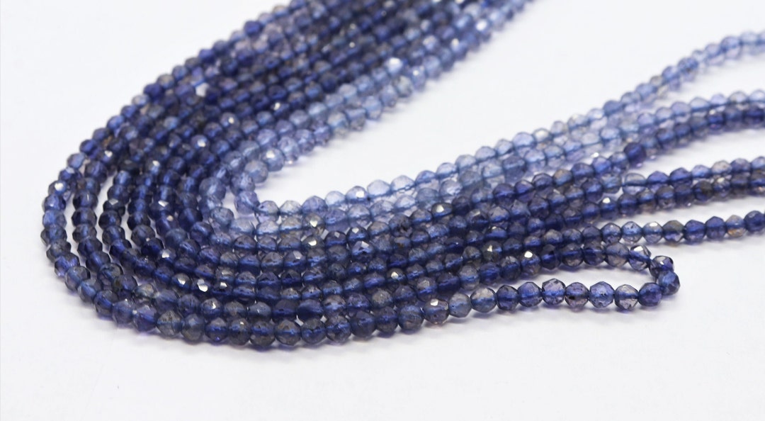 AAA Iolite Faceted Round Balls Iolite Round Beads Iolite Faceted Beads ...