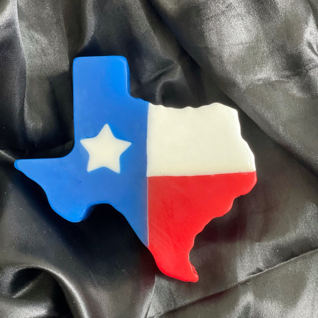 Patriotic Handmade Soap, Map Texas, Handcrafted Bar - Etsy