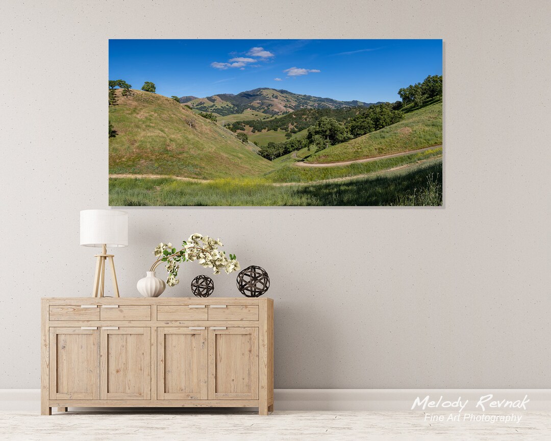 Beautiful Panorama Mount Diablo Photo, Large East Bay Print, Mustard ...