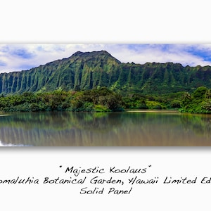 Koolau Mountains Wall Art – Hawaii Photography Panorama Print, Tropical ...