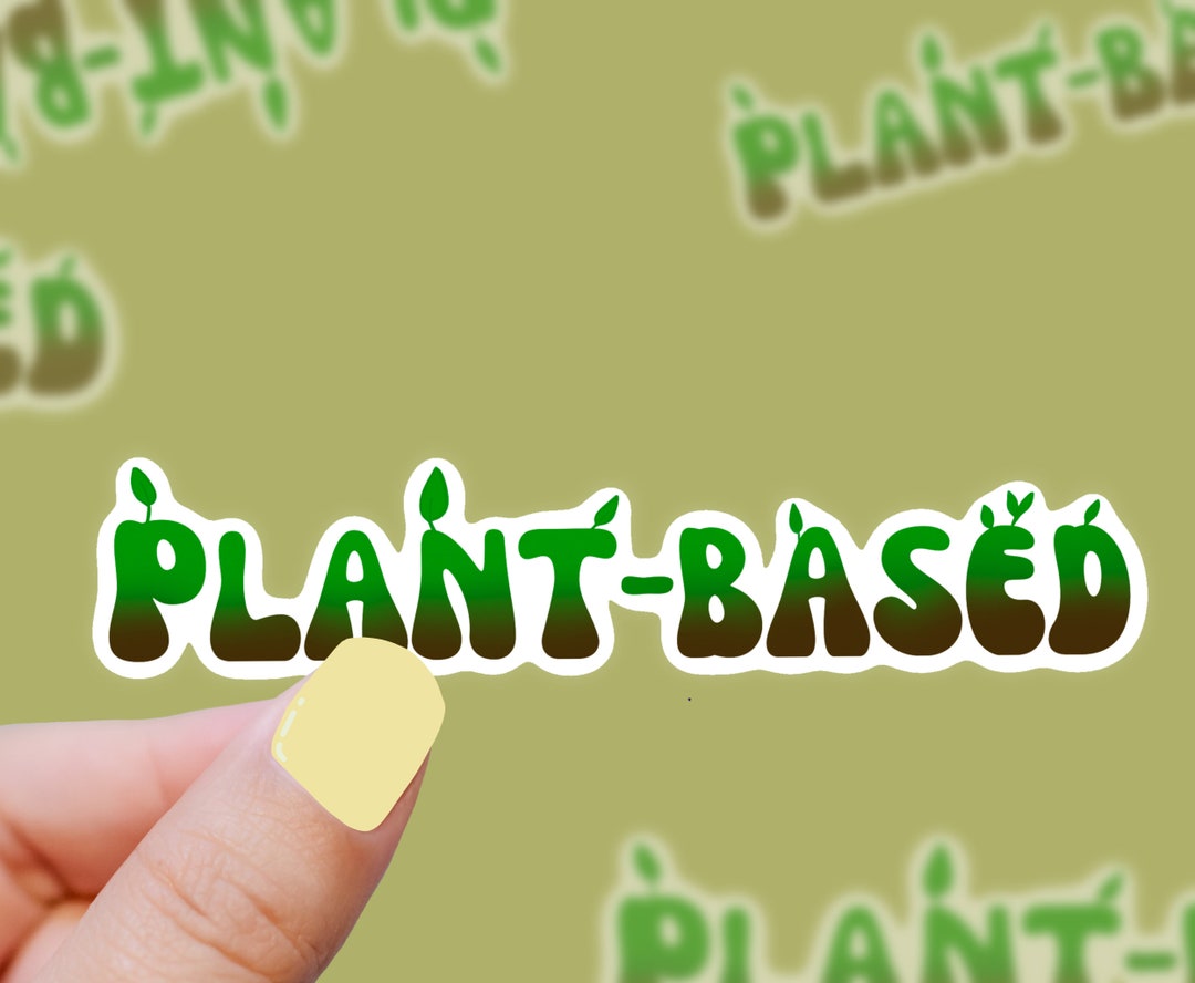 Plant-based – Leaf Me Alone, I'm Grazing Vinyl Sticker - Etsy