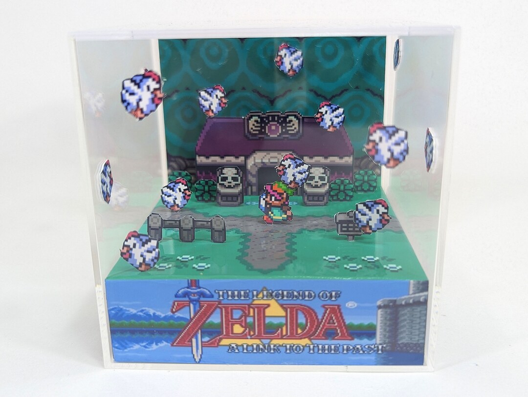 Zelda -ALTTP - Cuccos - PDF Cube Diorama Template - Etsy