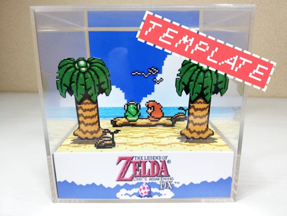 Zelda Link's Awakening DIY Cube Diorama Template | Etsy