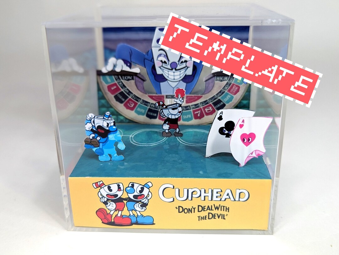Cuphead DIY PDF Cube Diorama Papercraft Template - Etsy UK