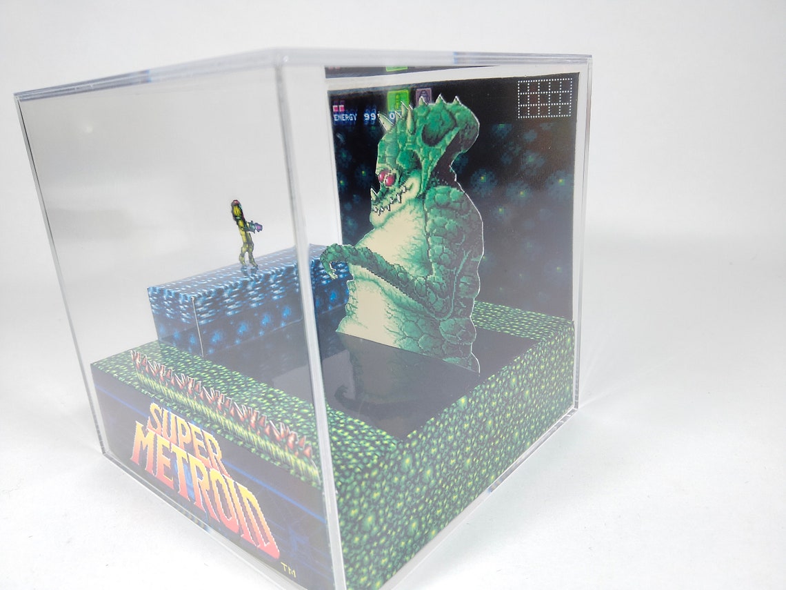 Super Metroid Kraid Boss Fight PDF Papercraft Diorama - Etsy