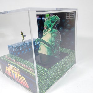 Super Metroid Kraid Boss Fight - PDF Papercraft Diorama Template - SNES ...