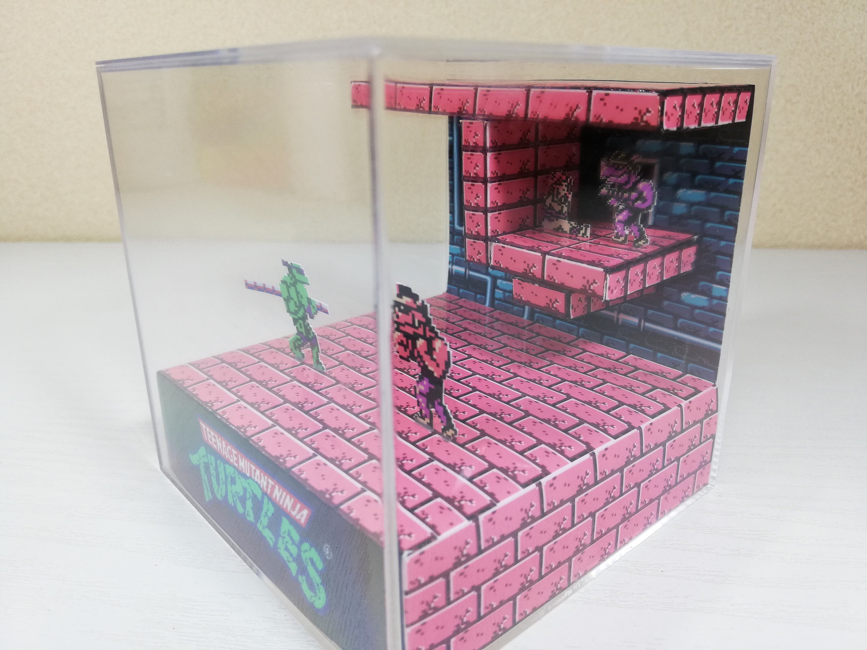 Turtles DIY Cube Diorama Template PDF NES - Etsy