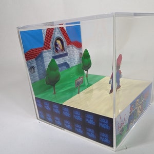 Super Mario 64 Castle - DIY PDF Cube Diorama Template N64 - Etsy