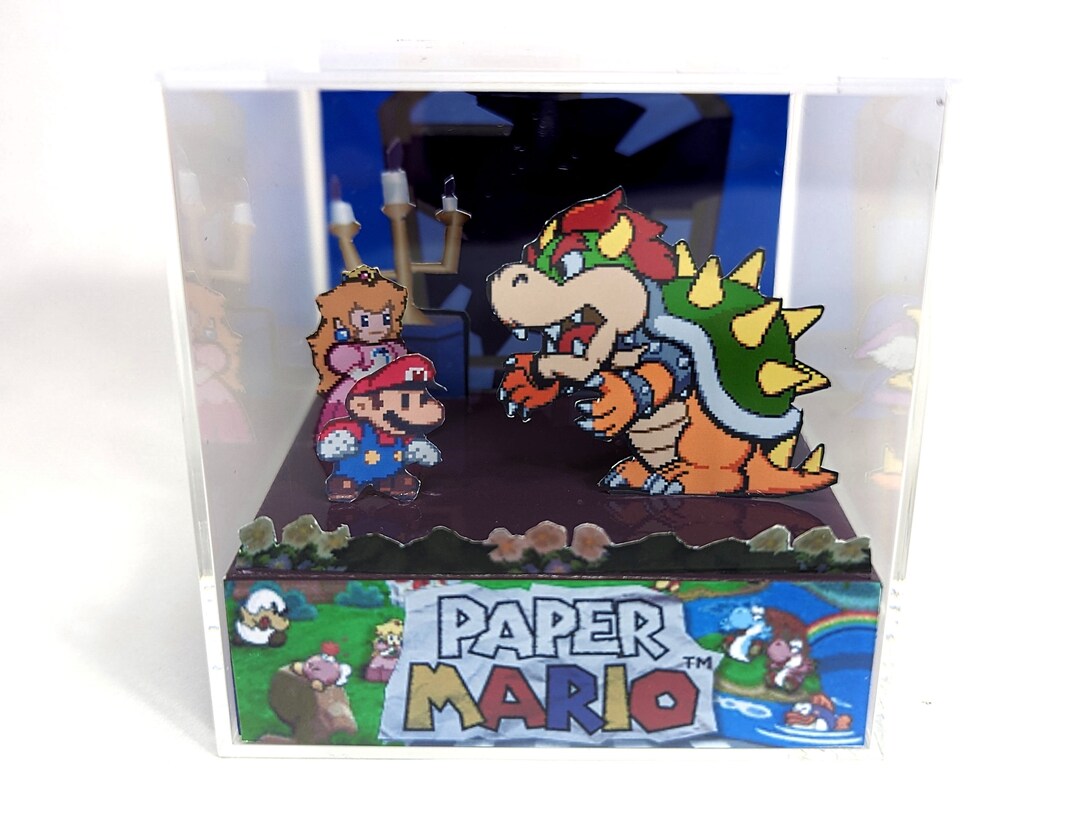 Paper Mario N64 - DIY PDF Cube Diorama Template - Etsy