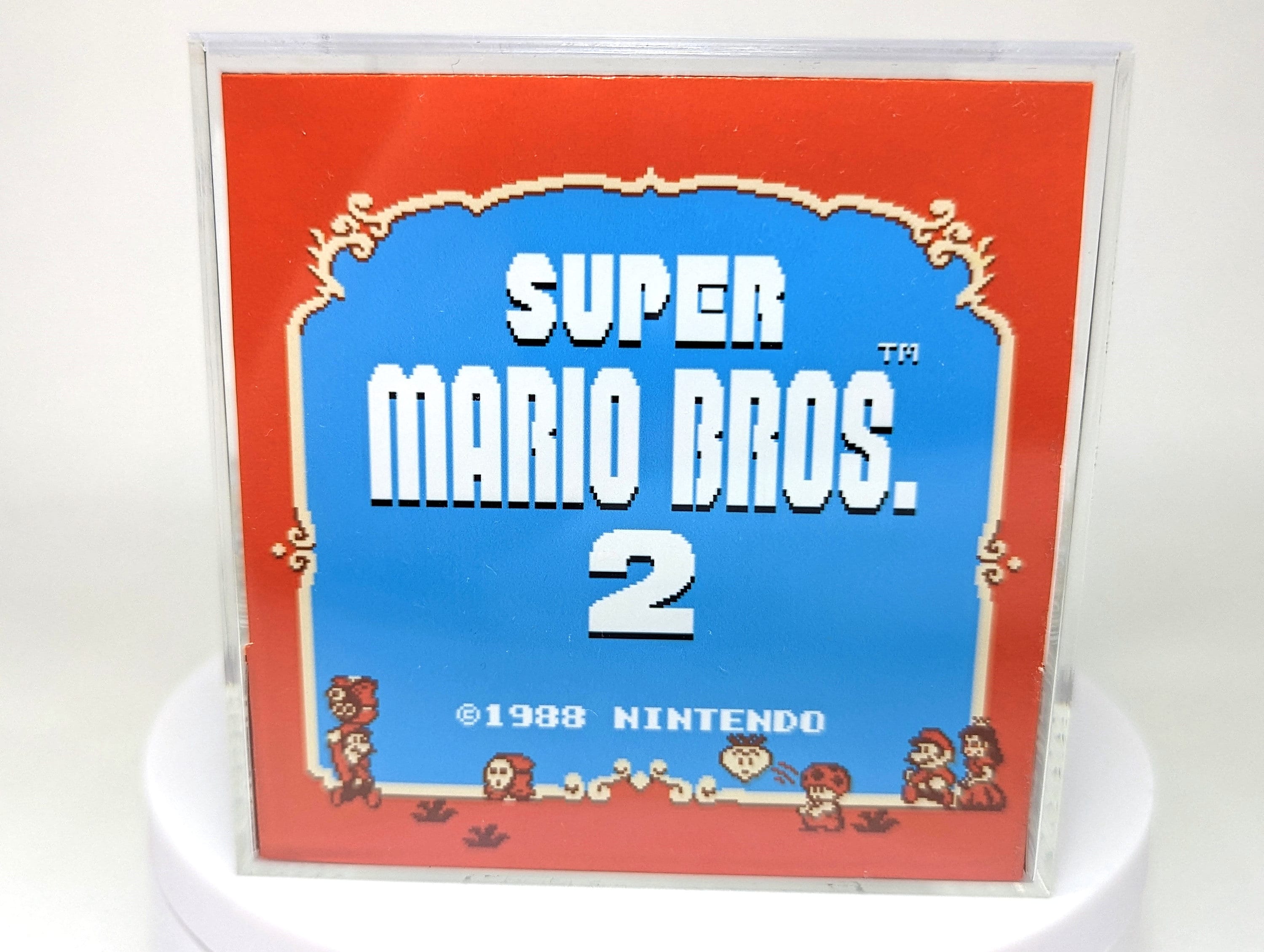 Super Mario Bros 2 - Wart Boss Battle - DIY Cube Diorama Template SMB2 ...