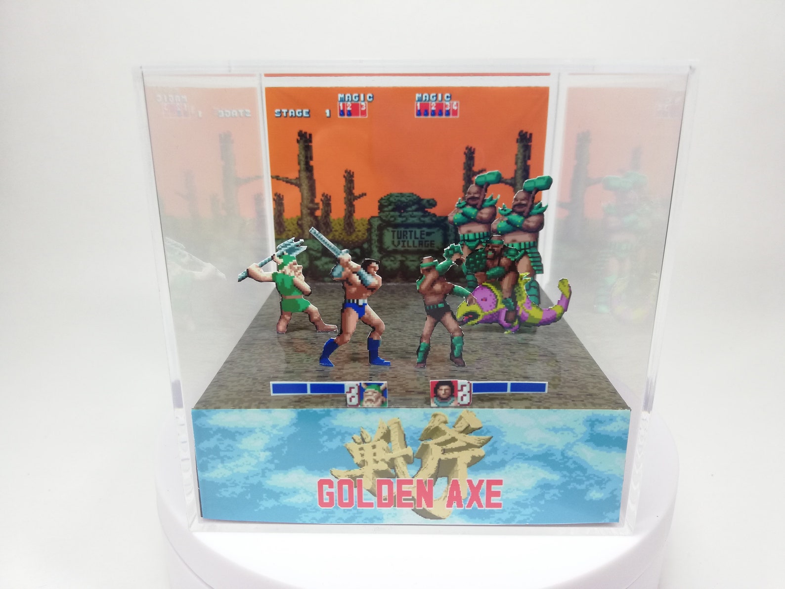 Golden Axe - DIY Papercraft Cube Diorama Template - Genesis / Megadrive ...
