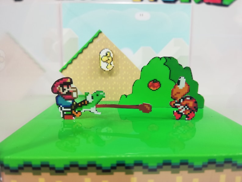 Super Mario World SNES - DIY Cube Diorama Template - Etsy Canada