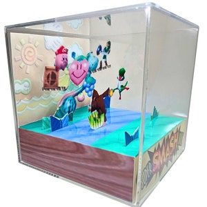 Super Smash Brothers N64 - DIY Cube Diorama Papercraft PDF Template ...