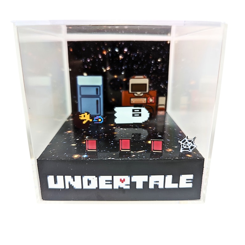 Undertale Habitación de Napstablook Plantilla de diorama de cubo PDF DIY - Etsy España