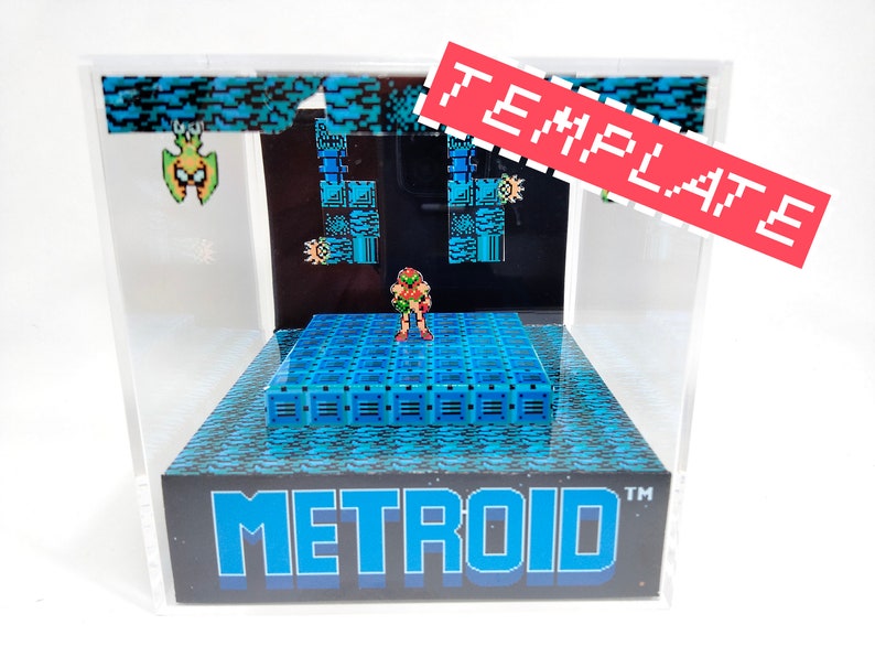 Metroid NES DIY Cube Diorama Template Digital Download - Etsy
