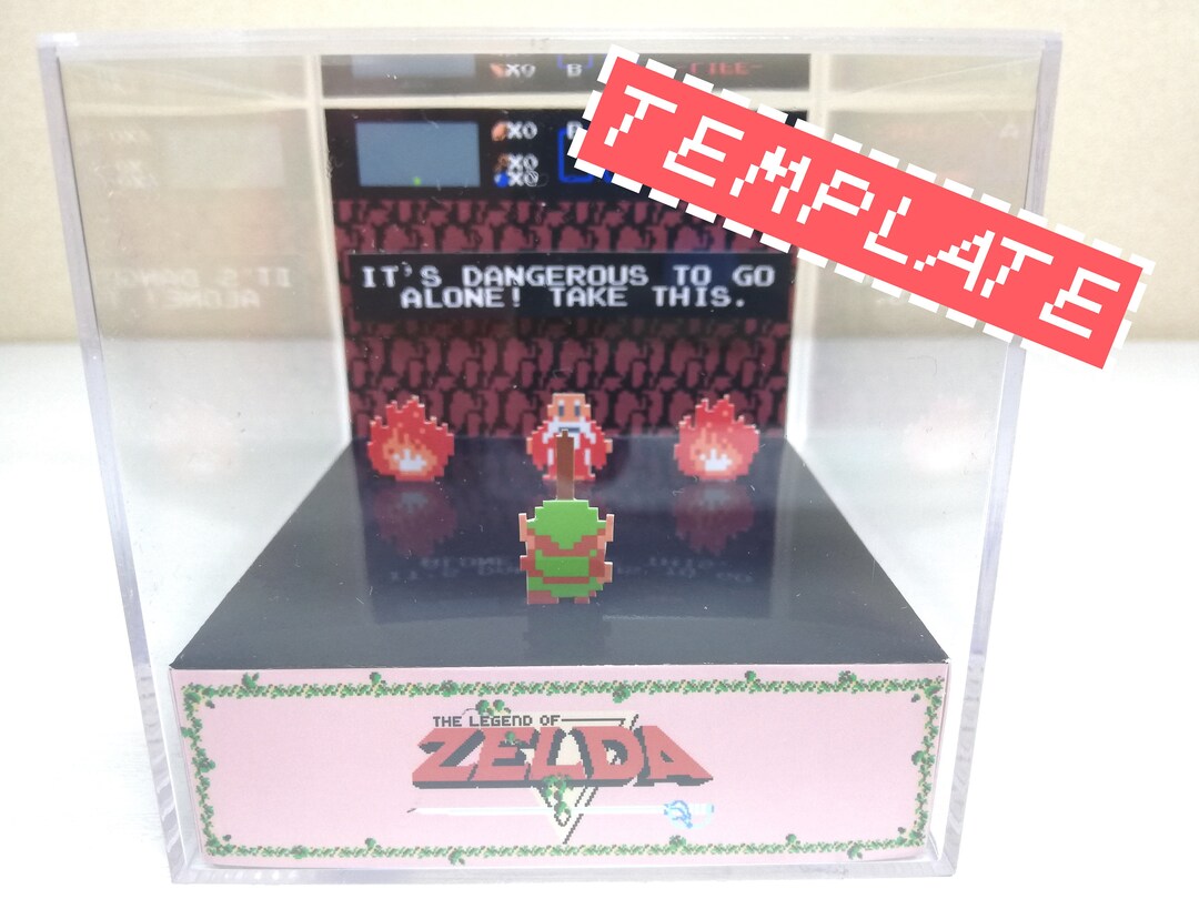 Legend of Zelda DIY Cube Diorama Template - Etsy