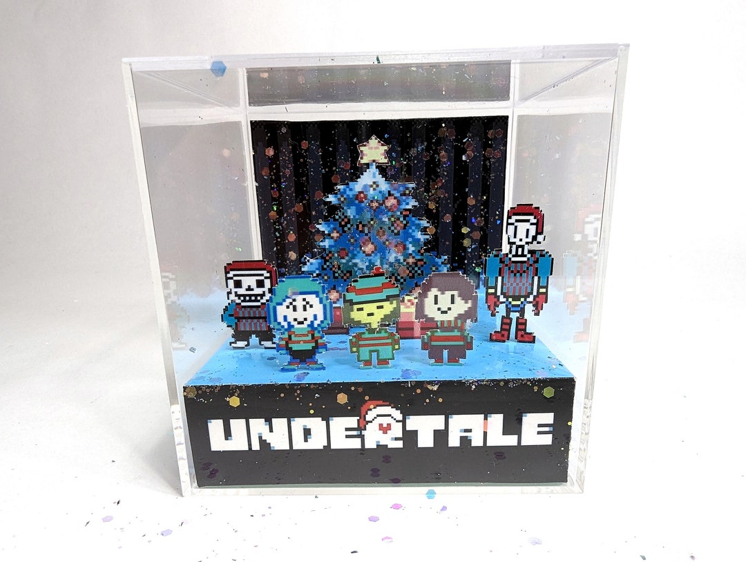 Undertale - Christmas - DIY PDF Cube Diorama Template - Etsy