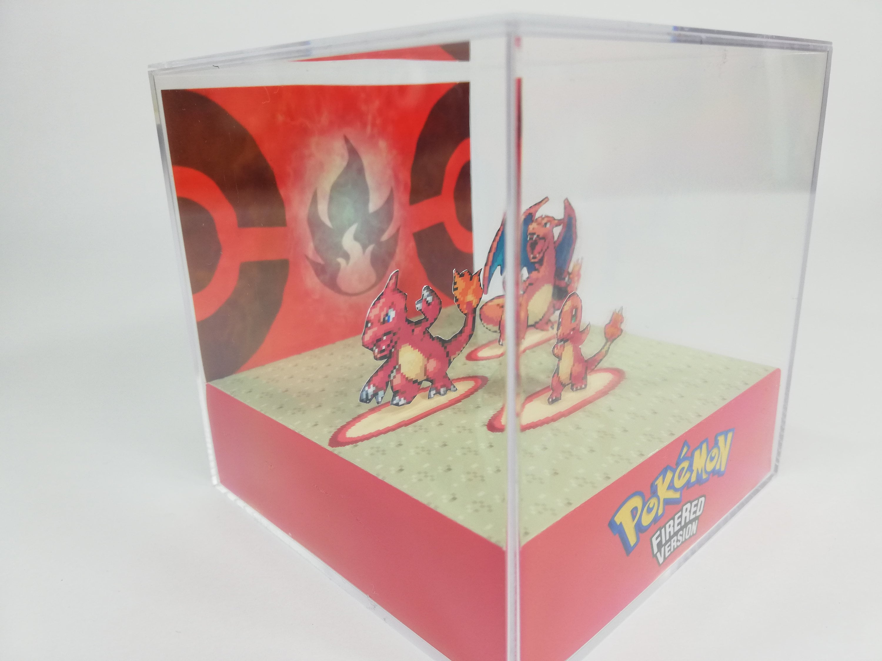 Fire Red and Green Leaf Pokemon DIY Cube Diorama Template - Etsy