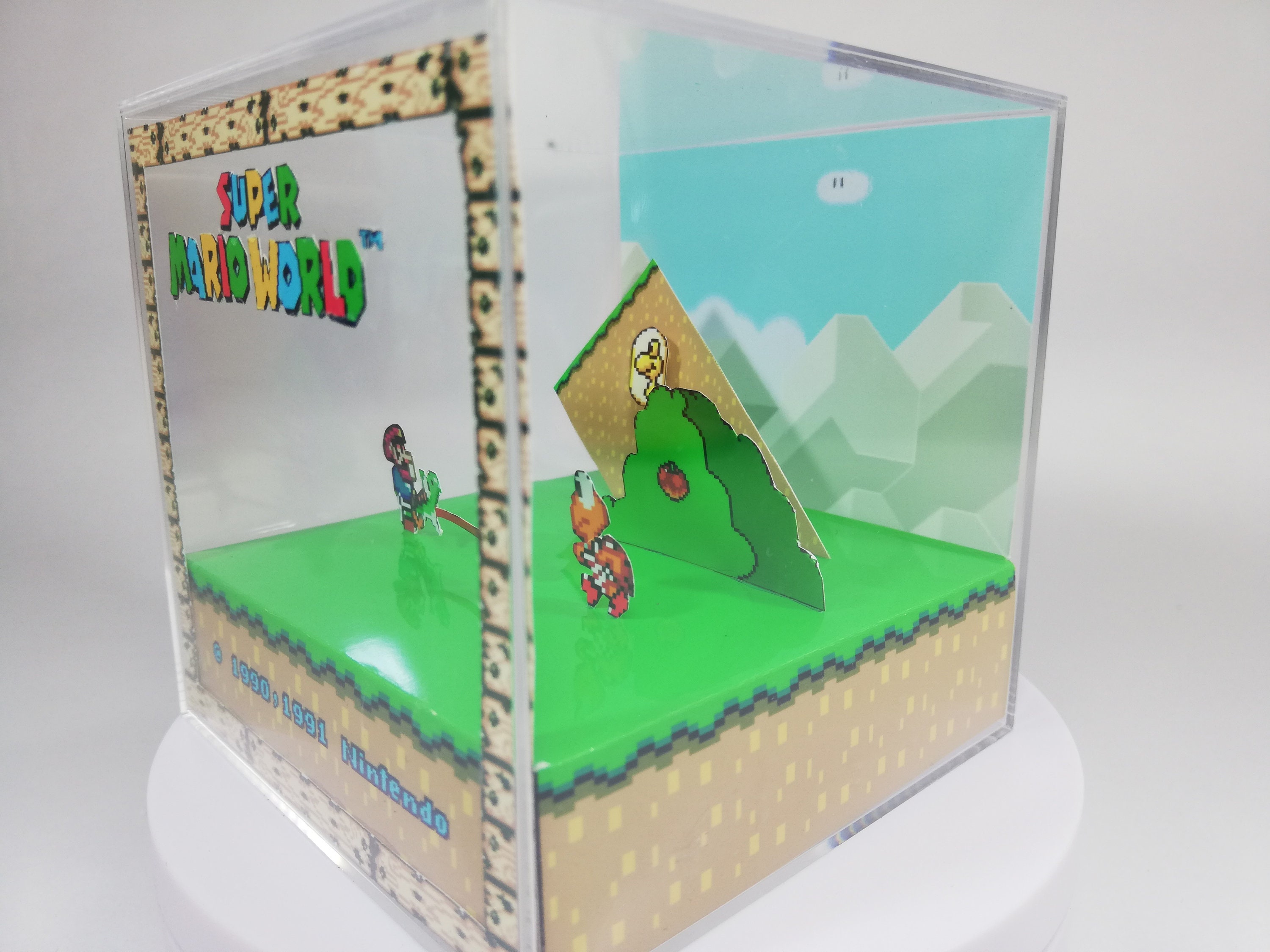 Super Mario World SNES - DIY Cube Diorama Template - Etsy Canada