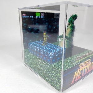 Super Metroid Kraid Boss Fight - PDF Papercraft Diorama Template - SNES ...